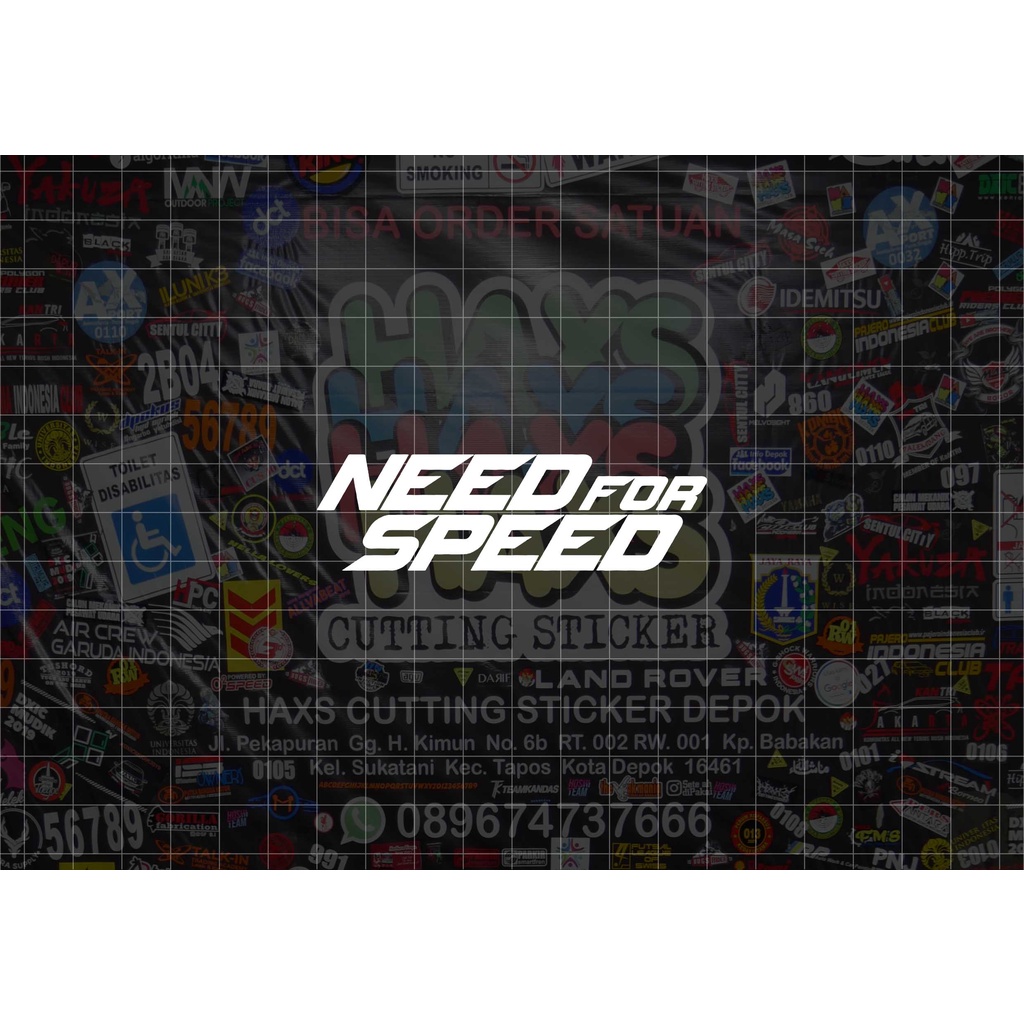 Jual Cutting Sticker Need For Speed 8 Cm Untuk Motor Mobil | Shopee ...