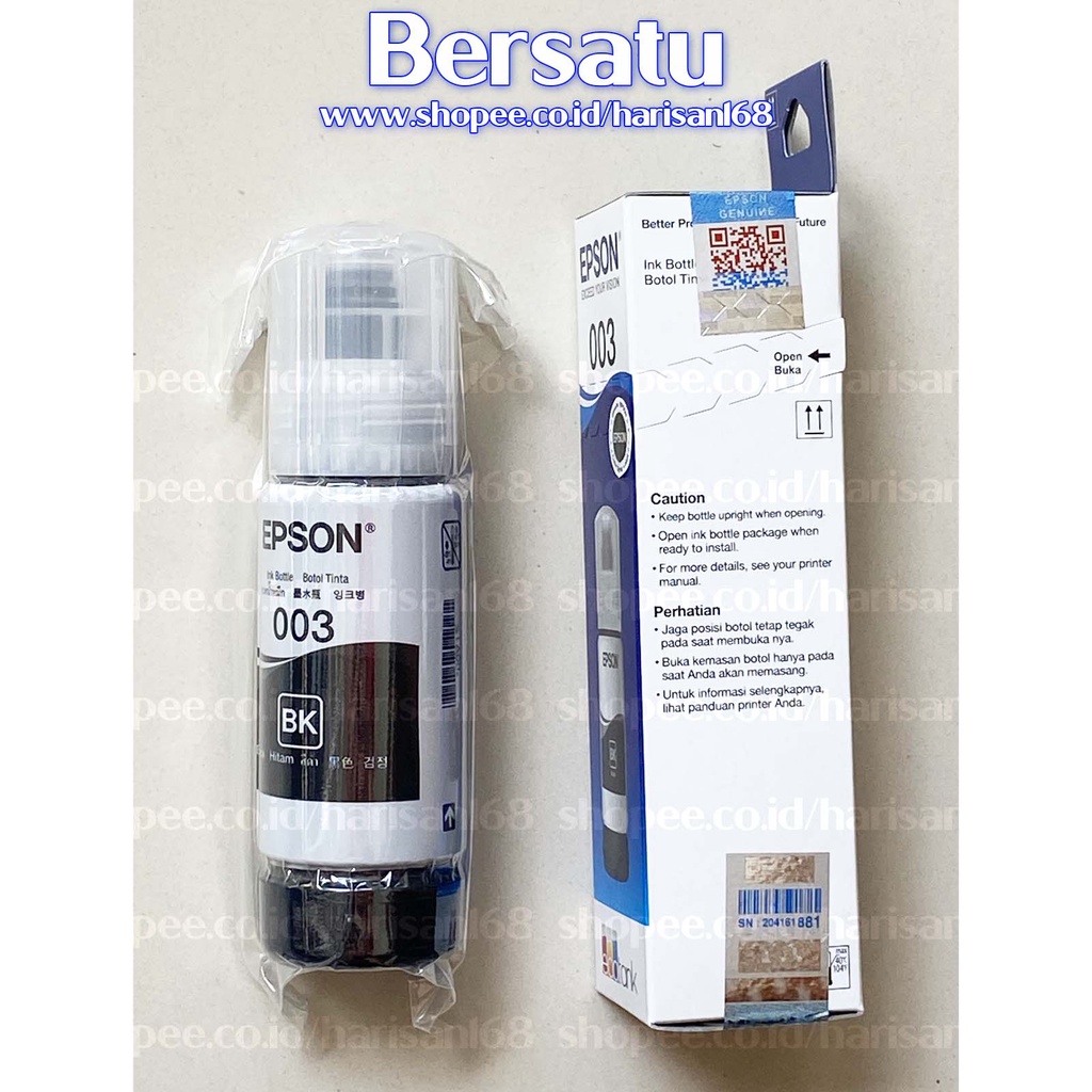 Jual Epson Tinta/Ink Printer 003 L 1110 1210 1250 1256 3100 3101 3110 ...