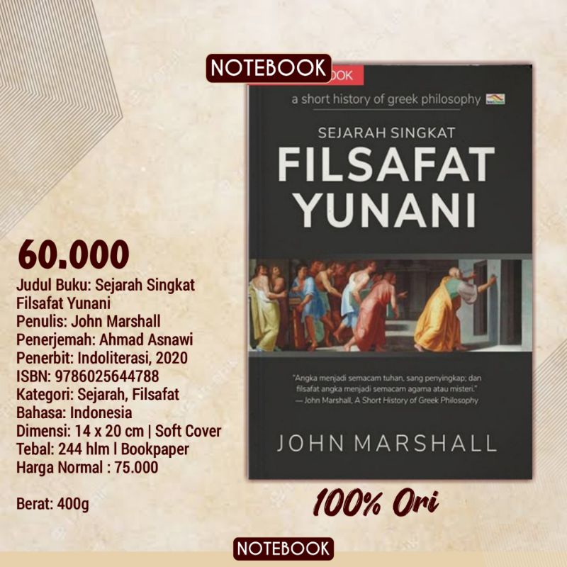 Jual NOTEBOOK - SEJARAH SINGKAT FILSAFAT YUNANI | Shopee Indonesia