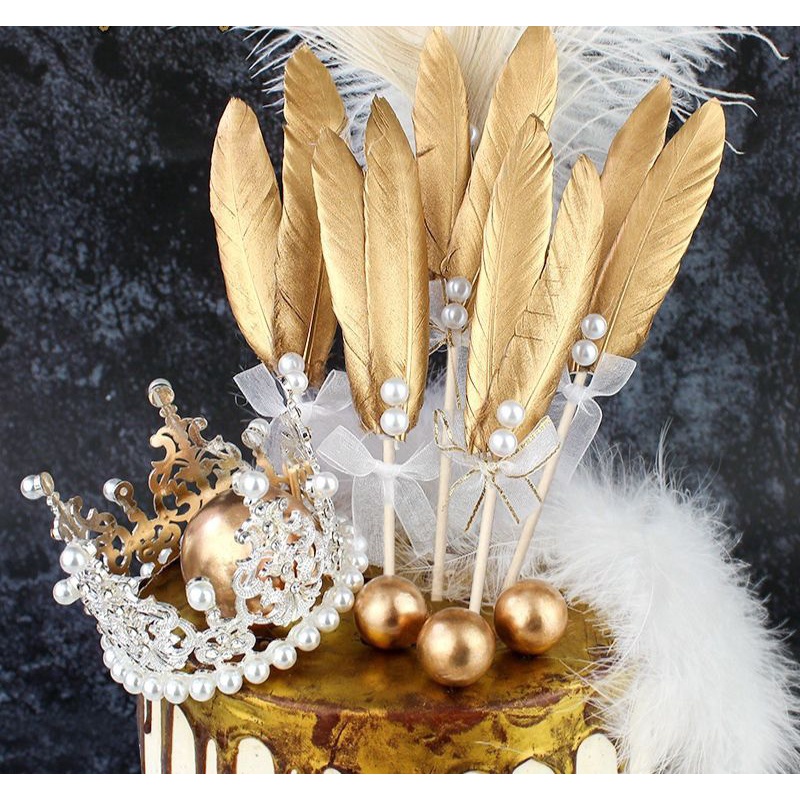 Jual CAKE TOPPER CROWN PEARL MAHKOTA MUTIARA HIASAN KUE MEWAH DEKORASI ...