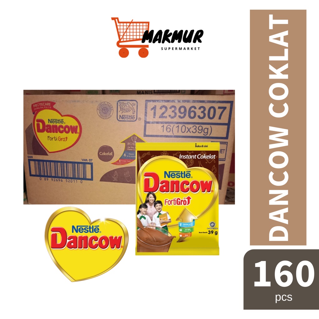 Jual Dancow Fortigo Coklat 39 gram - 1 dus isi 160 pcs 16(10x39 gram ...