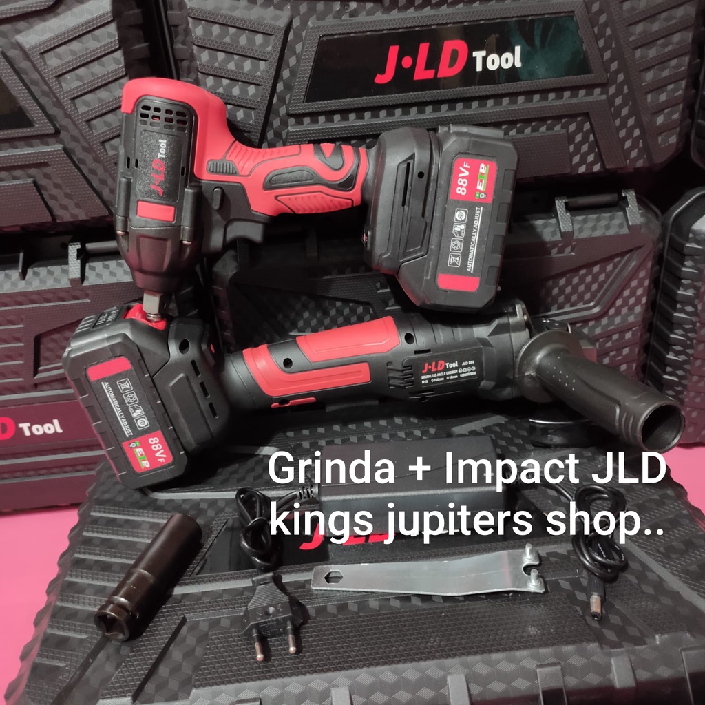 Jual 2 BATRE GERINDA 4IN + IMPACT WRENCH merk JLD HUJIA atau ( GRENDA ...