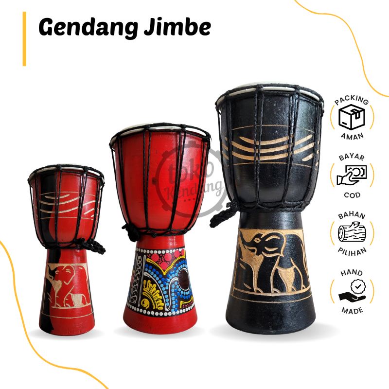 Jual Kendang Jimbe Ketipung Anak Motif Unik Ukir Tinggi 30cm Gendang ...
