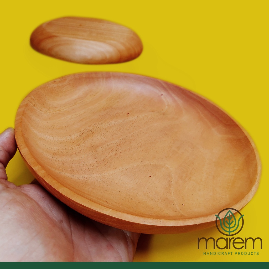 Jual PIRING KAYU MAHONI PIRING MAKAN KAYU 20 CM FOODGRADE - BTMP001-20 ...