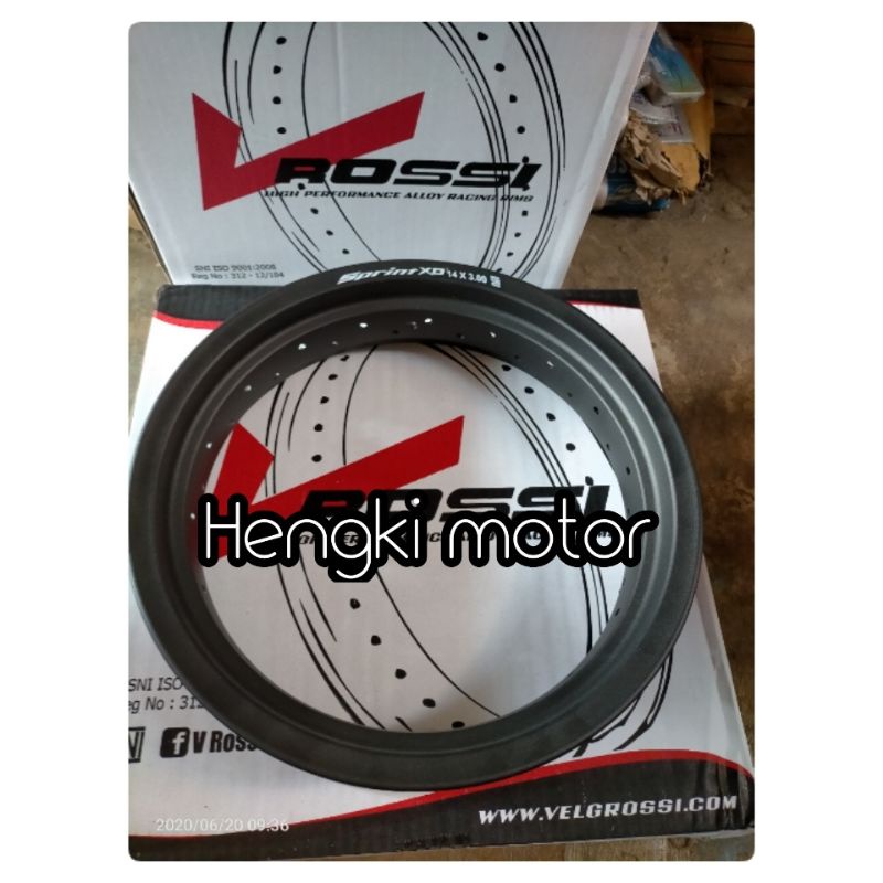 Jual velg Rossi XD ring 14 uk 300 warna hitam doff atau kulit jeruk ...