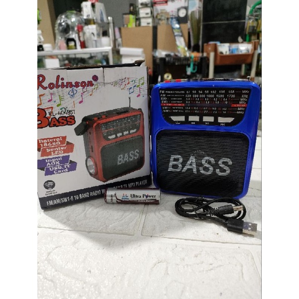Jual Speaker Ngbass Bluetooth Radio 9band Fm Bt Senter Super Terbang