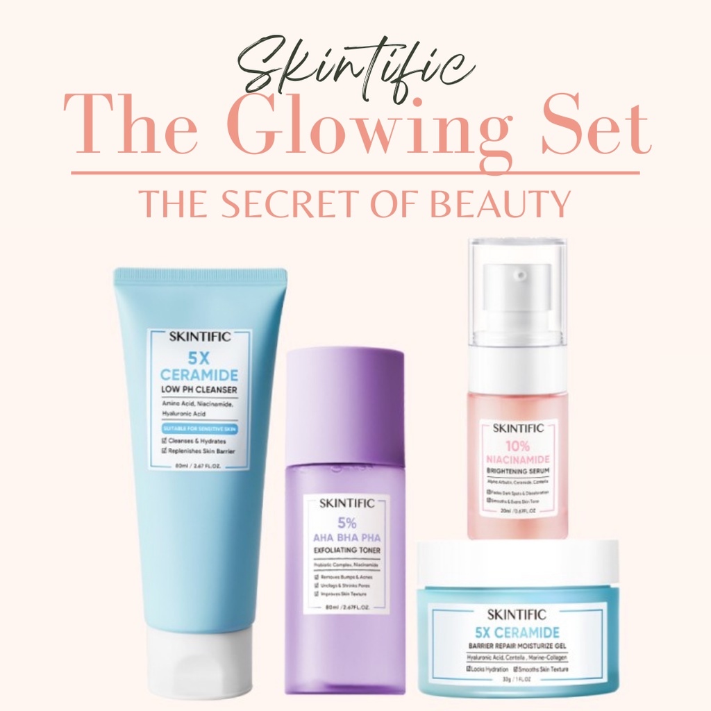 Jual SKINTIFIC Face & Skincare Paket Glowing - Acne - Repair Barrier ...