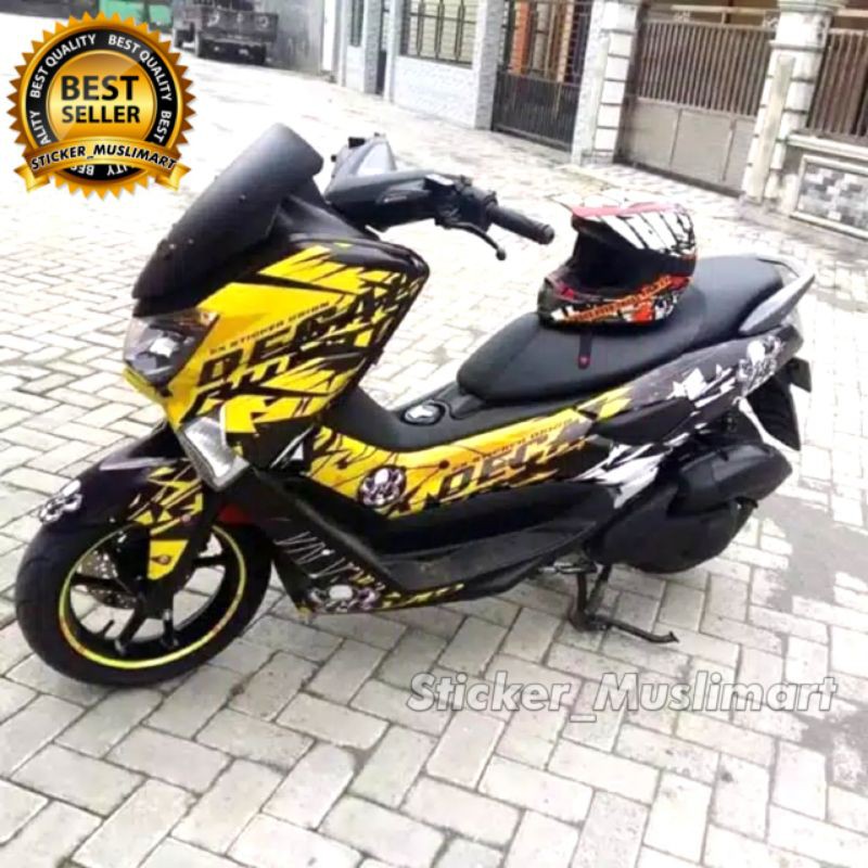 Jual Decal Sticker Nmax 155 custom variasi Full Body kuning | Shopee ...