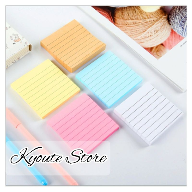 Jual Sticky Notes Color Line Simple for Notes Scrapbook DIY Bujo ...