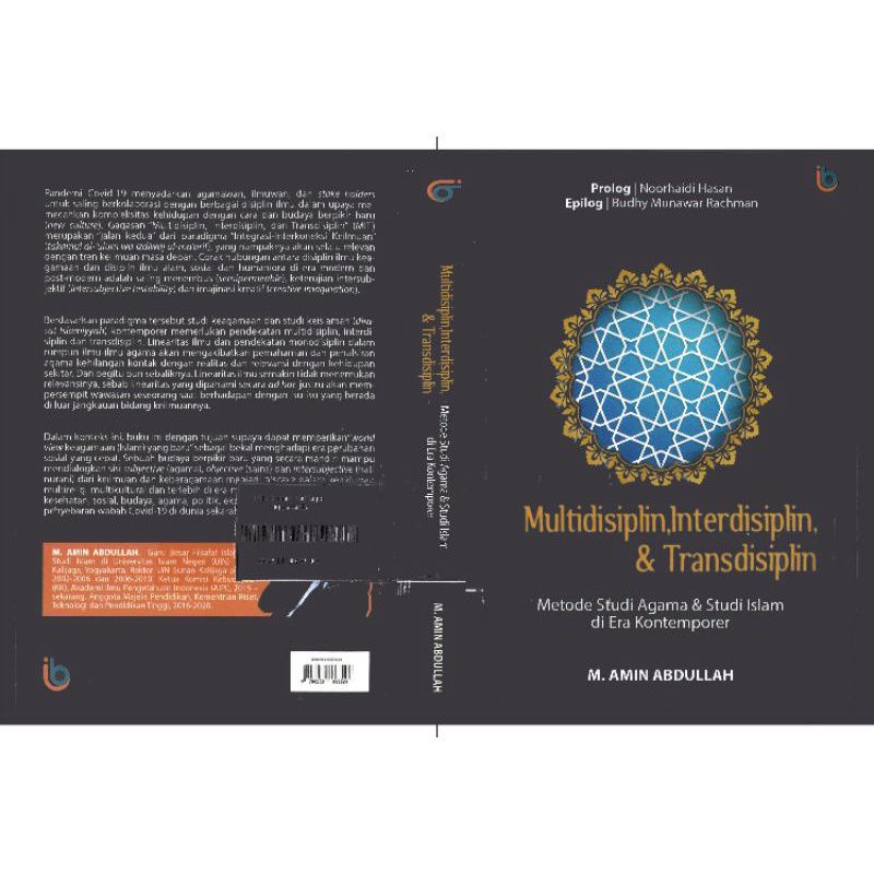 Jual Multidisiplin Interdisiplin Dan Transdisiplin ( M. Amin Abdullah ...