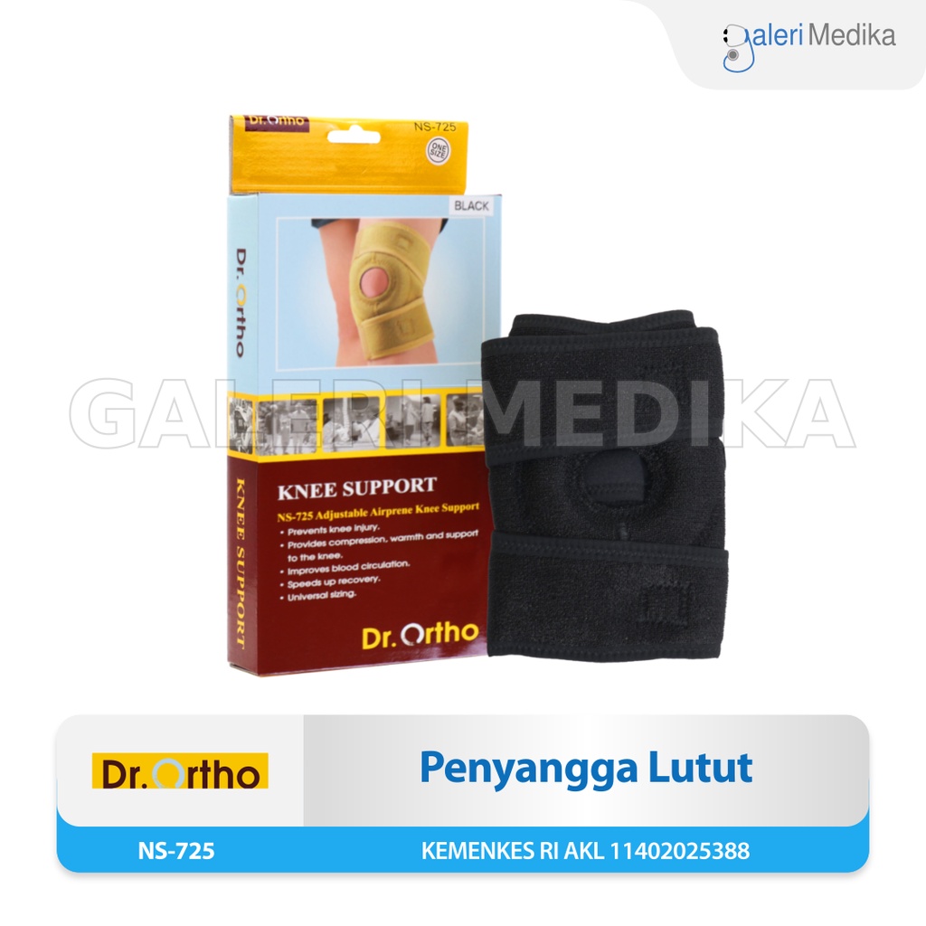 Jual Deker Lutut Dr. Ortho NS-725 Support Lutut /Knee Support | Shopee Indonesia