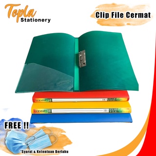 Jual Harga Dapat 3 Pcs Map Clip File F4 Warna Cermat Map Clip Besi Map File Jepit Business File ...