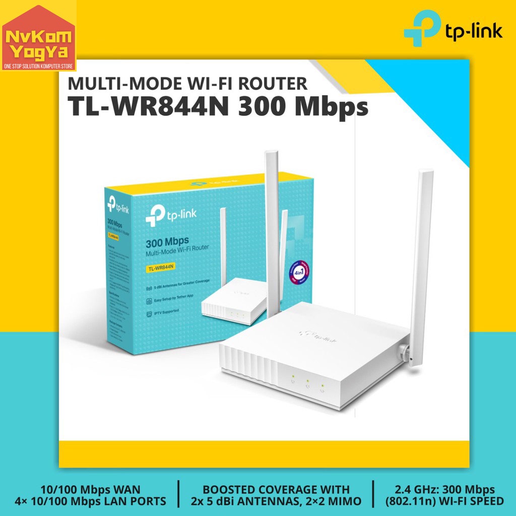 Jual Router TP-Link TL-WR844N 300Mbps (Wi-Fi Router TP Link TL WR844N ...