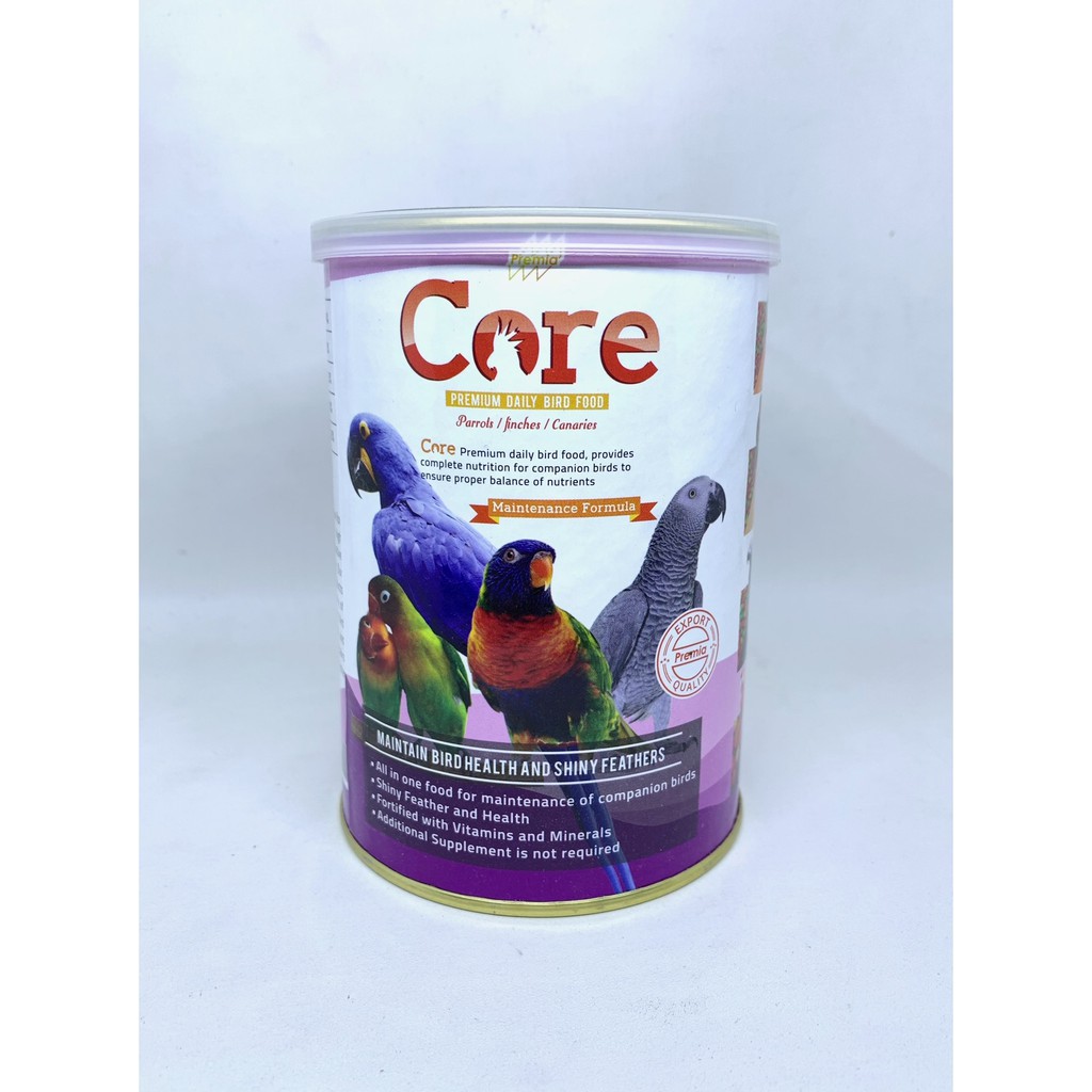 Jual Premia Core Pellet 250gr Pakan LB Parrot Macaw Conure Size ( S/M/L ...