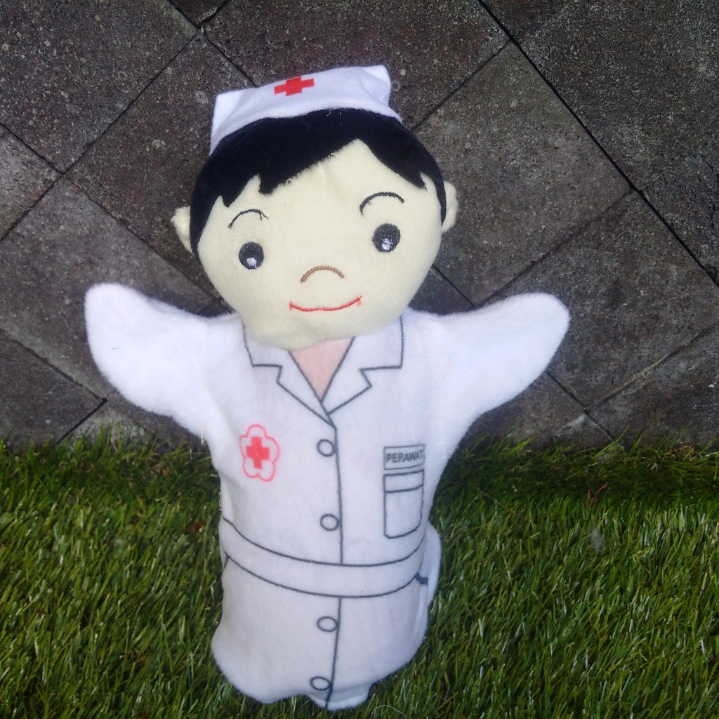 Jual Boneka Tangan Profesi Perawat - Edukasi - Hand Puppet - Alat ...