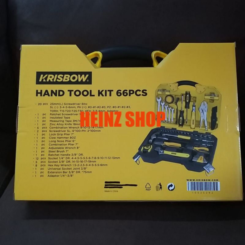 Jual ToolKit 66 Tool Kit Box Set ORIGINAL Krisbow Kotak Perkakas ...