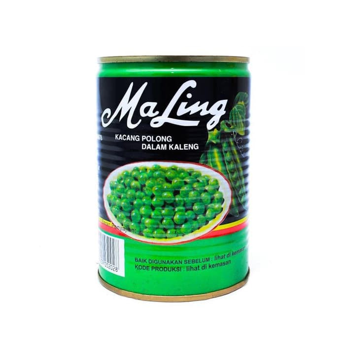 Jual Kacang Polong Ma Ling Kaleng 397gr green peas segar | Shopee Indonesia