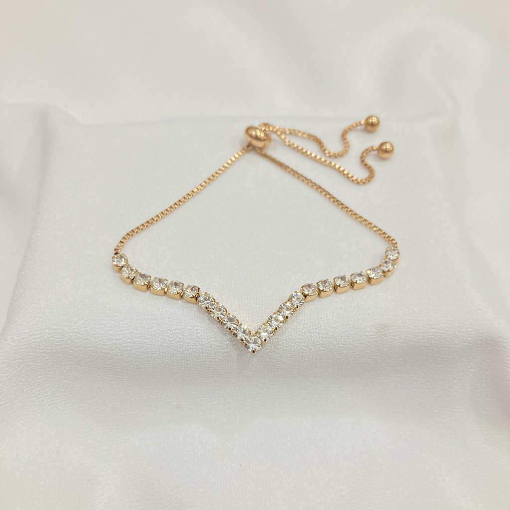 Jual Gelang Serut Titanium Gelang Fuji V Anti Karat Aksesoris Fashion ...