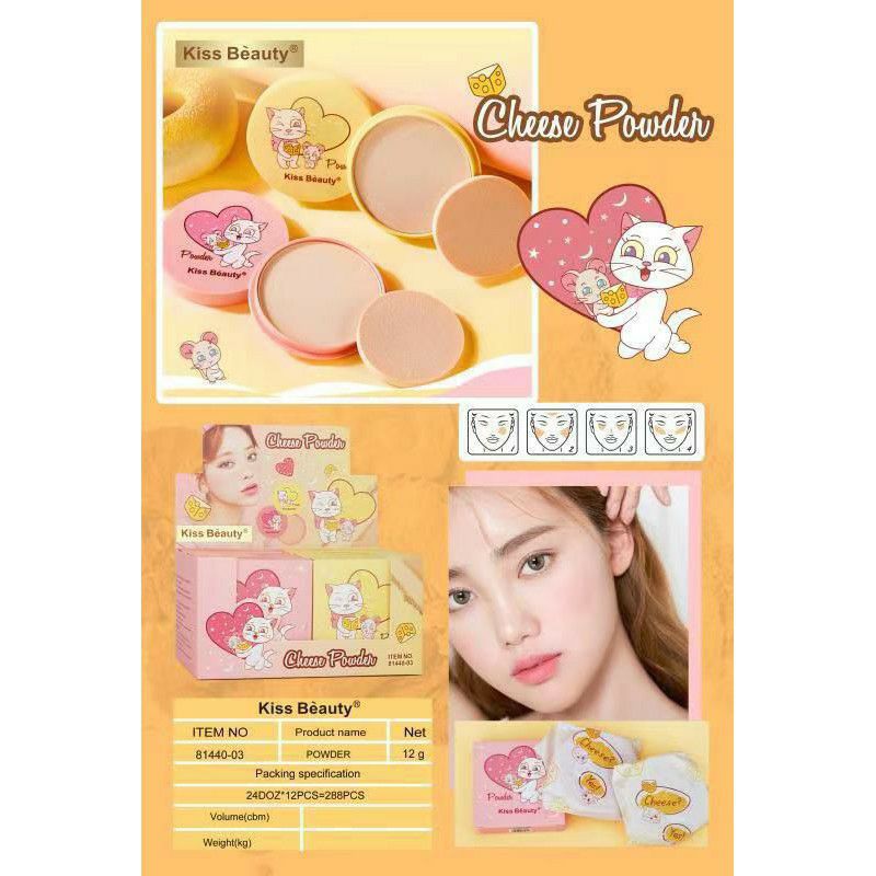 Jual KISS BEAUTY CHEESE BEAUTY COMPACT POWDER BEDAK PADAT | Shopee ...