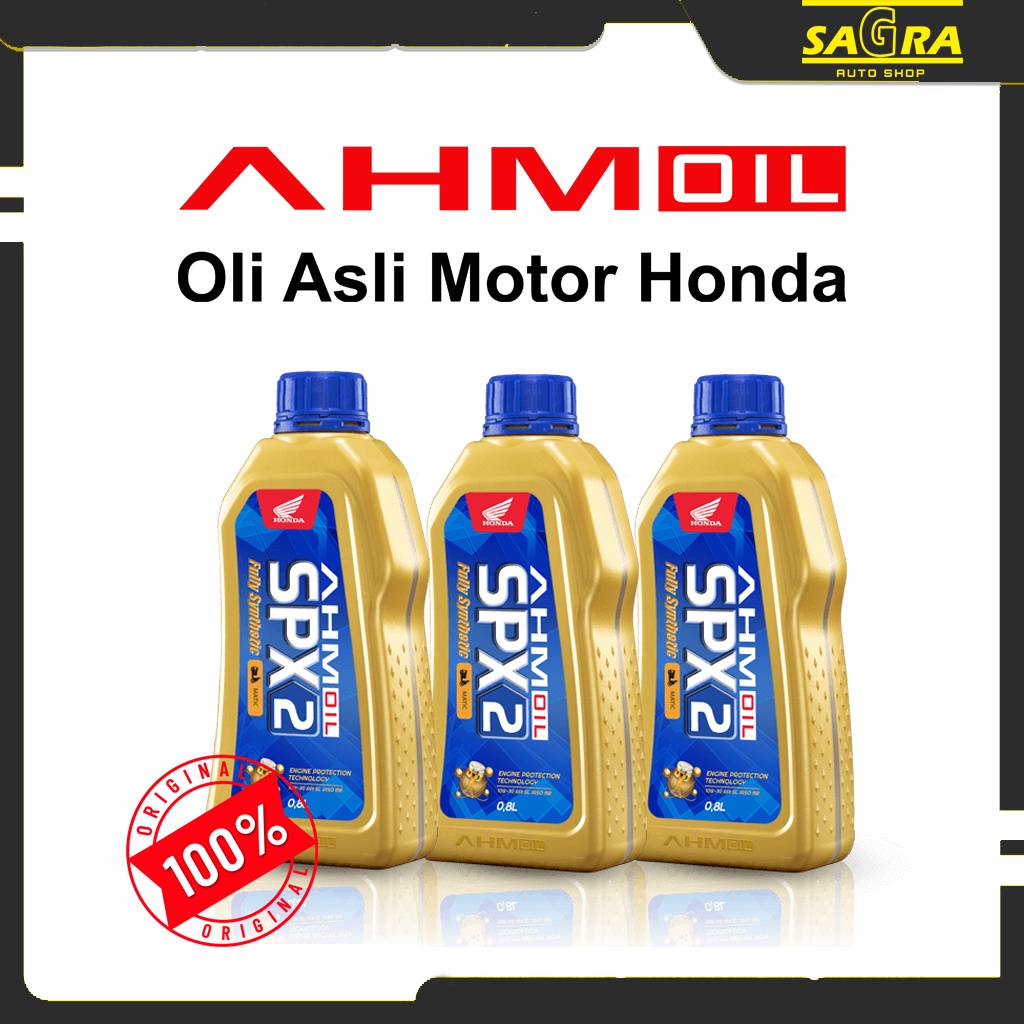 Jual OLI MOTOR MATIC SPX 2 AHM ORIGINAL - Fully Synthetic 10W 30SL 800 ...