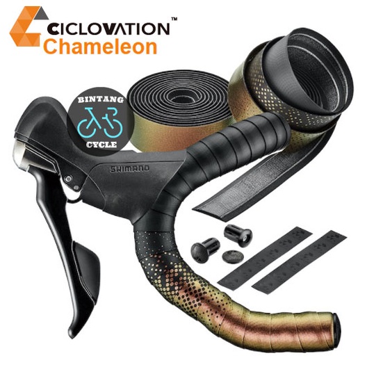 Jual Bartape CICLOVATION Advanced Bar Tape With Leather Touch CHAMELEON ...