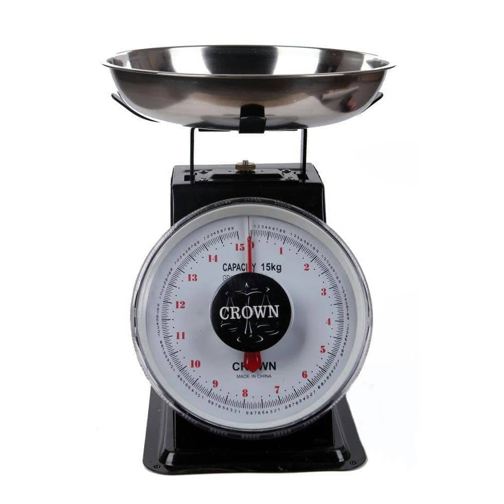 Jual (COD) Timbangan Jarum/Analog/Duduk/Mangkok/Laundry Crown 15kg/20 kg | Shopee Indonesia