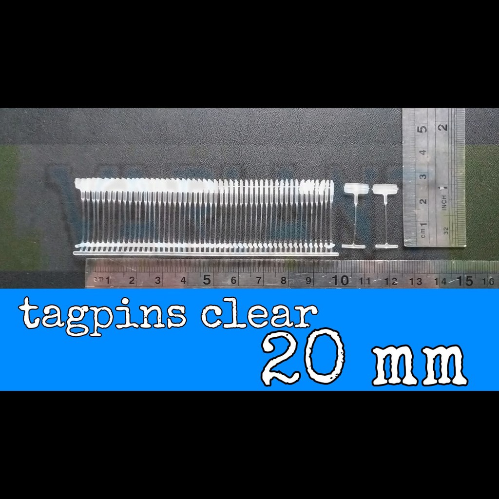 Jual TAG PIN TAG PINS TAGPIN TAGPINS CLEAR 10mm 15mm 20mm 25mm 30mm ...