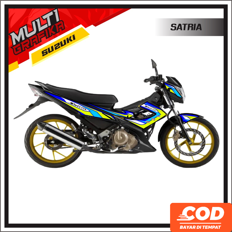 Jual Stiker Striping Dekal Motor SUZUKI SATRIA FU Series A, Decal ...