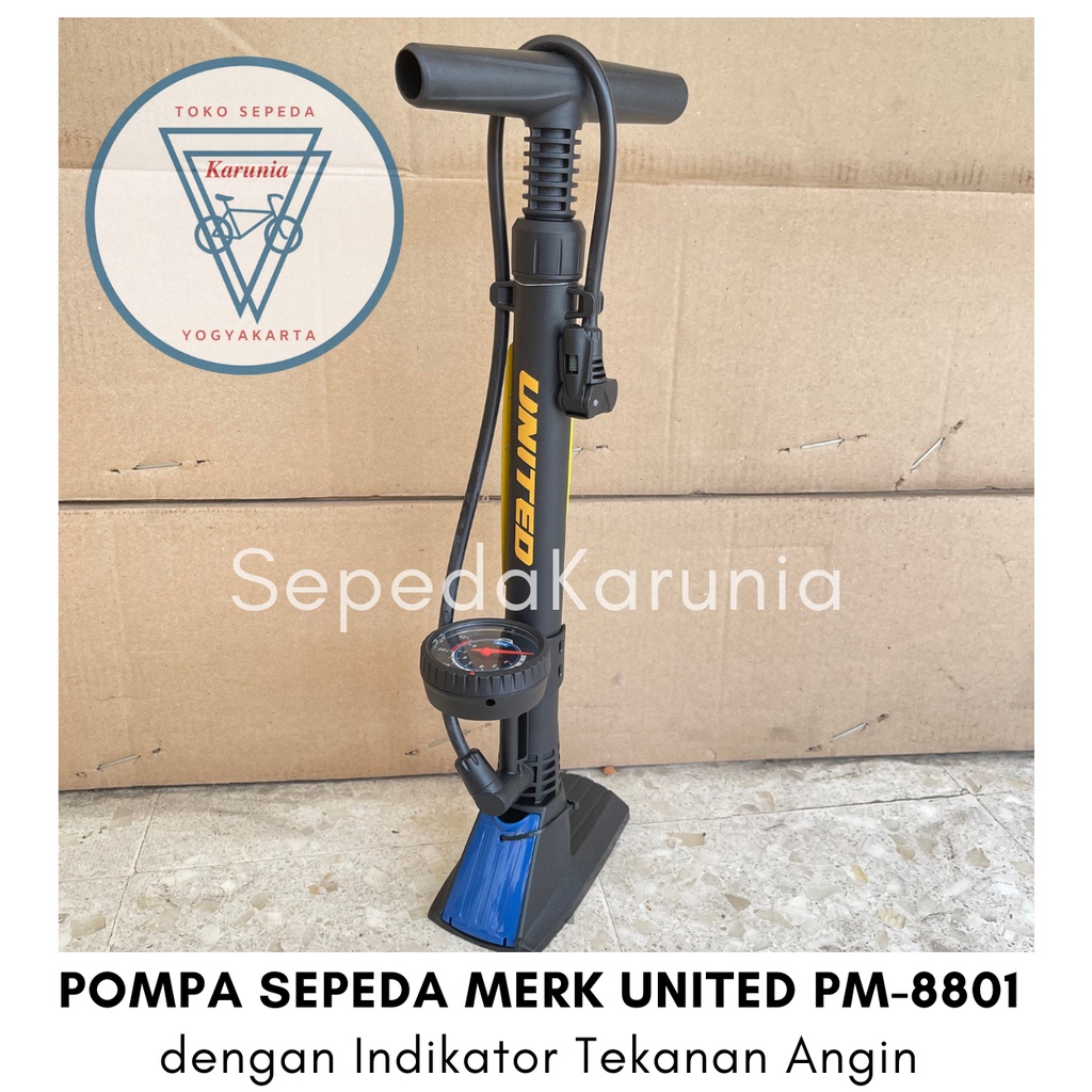 Jual Pompa Motor Sepeda United Dengan Indikator Tekanan Angin PM-8801 ...