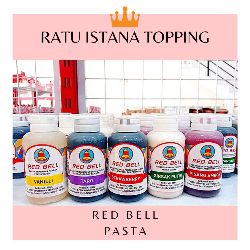 Jual RED BELL PERISA MAKANAN 55ML REDBELL AROMA PASTA PEWARNA MAKANAN ...