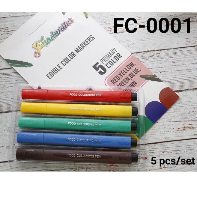Jual FC-1 Edible pen foodwriter edible color pen pen makanan H01W ...