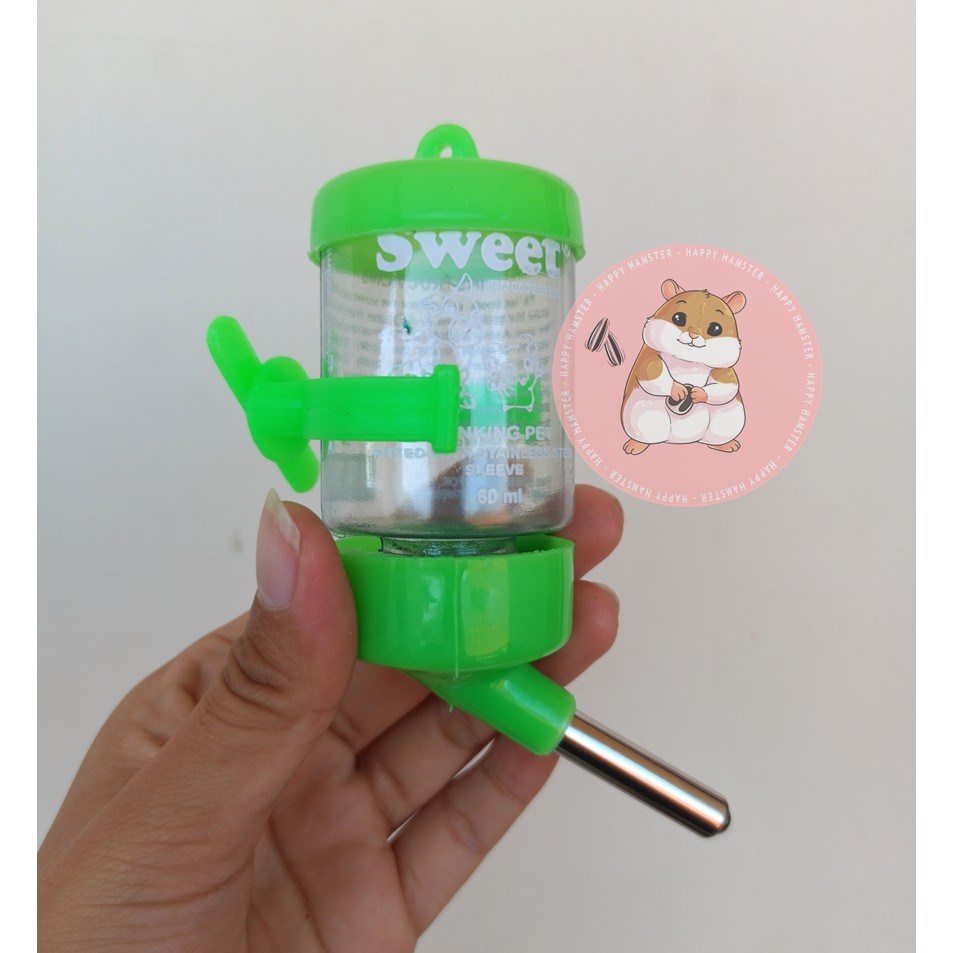 Jual [Happy Hamster] Sweet Botol minum hamster 60ml | Botol Minum 60 ml ...