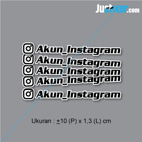 Jual Sticker Akun IG, Account Instagram, Akun Sosmed, Custom | Shopee ...