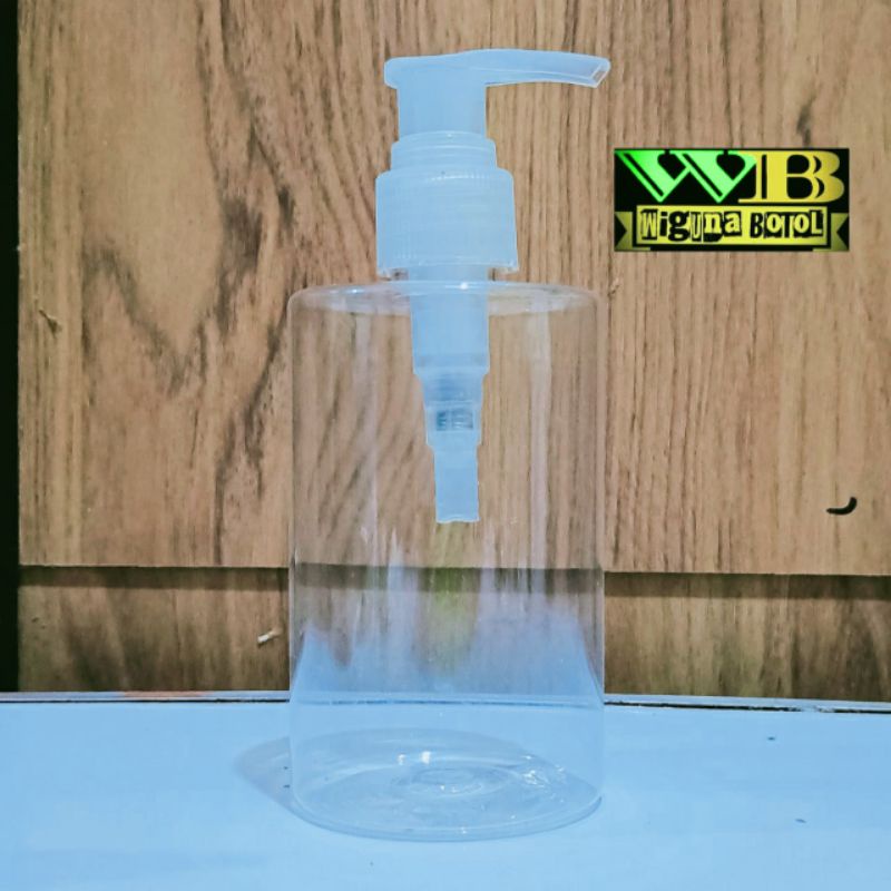 Jual Botol Pump 250ml / Botol PET 250ml Model RFS Tutup Pump Lotion / Botol Plastik Pump 250ml ...