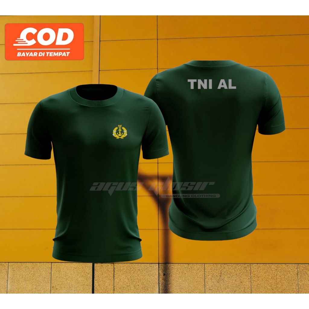 Jual Kaos Jersey TNI AL Hijau Botol / Kaos Olahraga Jersey TNI AL / Bahan Dryfit Premium TERBARU ...