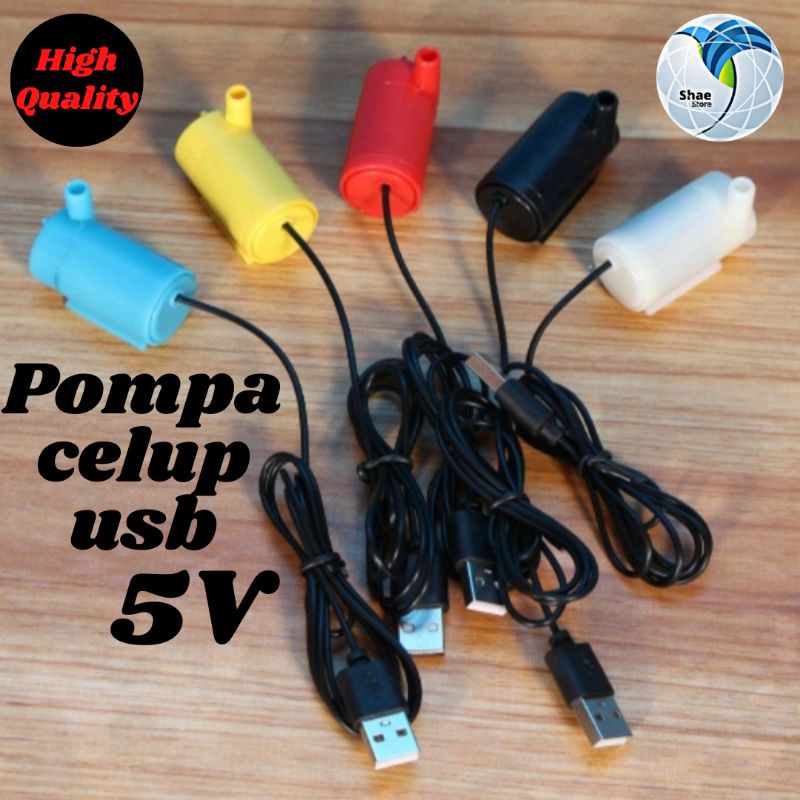 Jual Pompa Air Celup Rendam V1 USB DC 5V POMPA Mini Aquarium ...