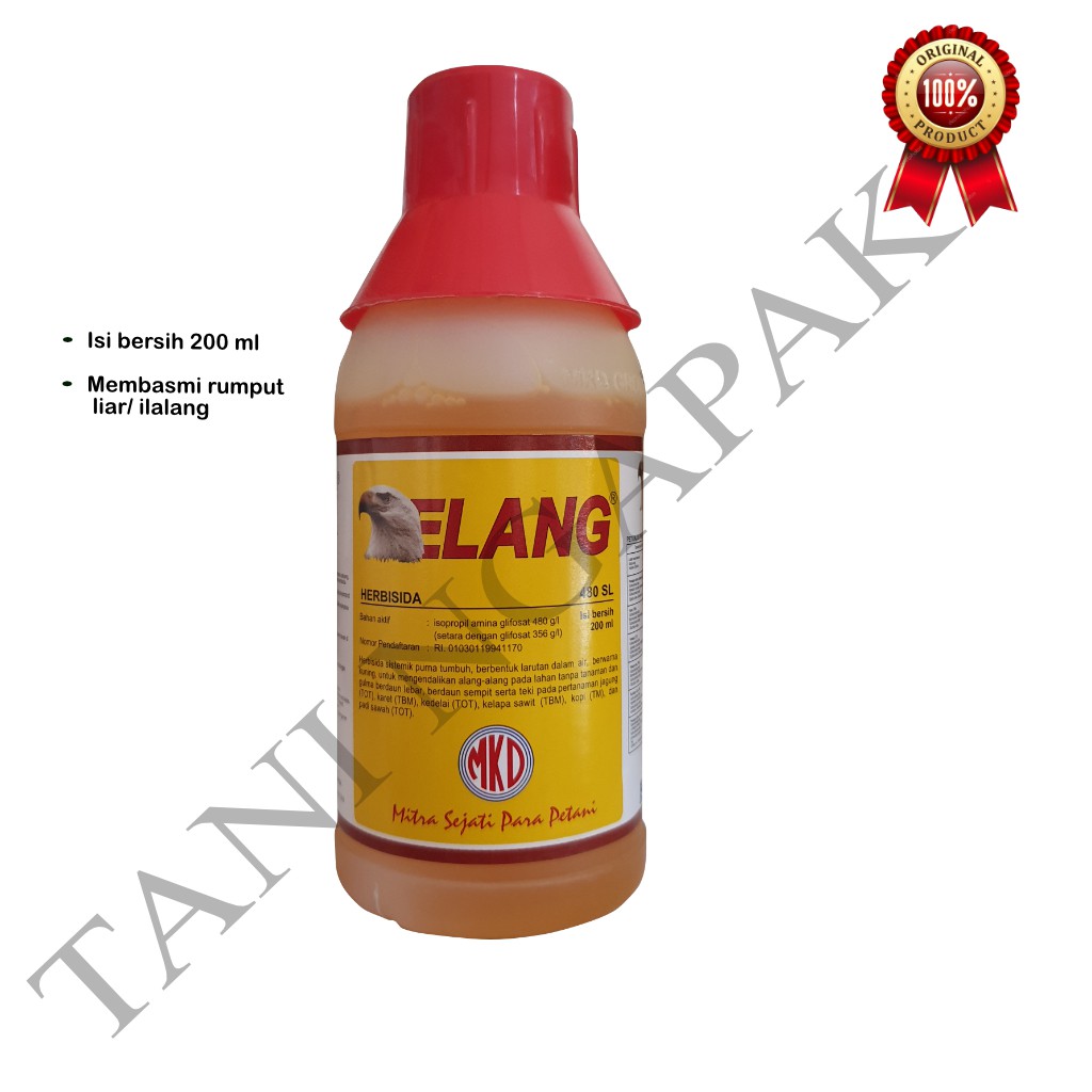 Jual PEMBASMI RUMPUT PALING AMPUH ELANG 480 SL 200 ML | Shopee Indonesia
