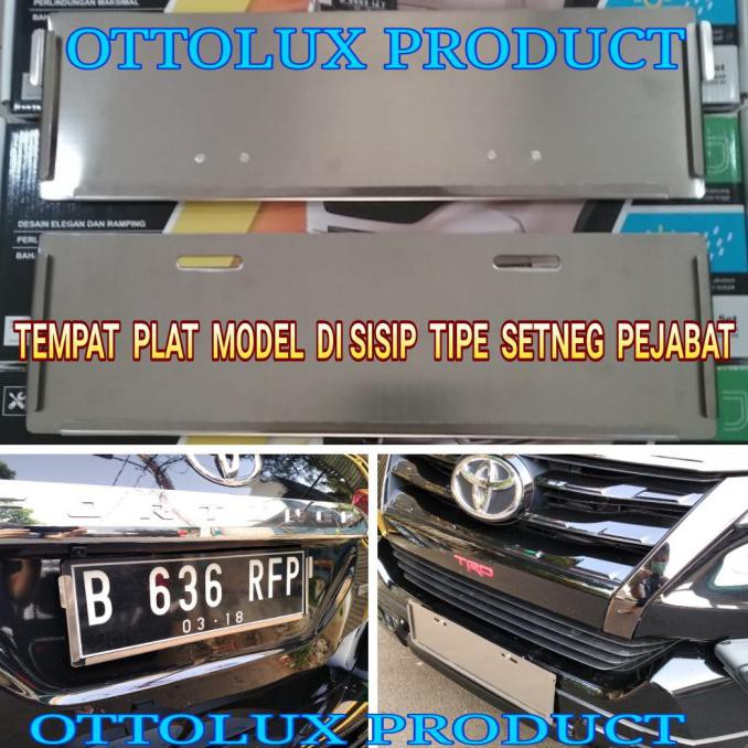 Jual TATAKAN PLAT NOMOR MOBIL. MODEL : APARAT. SETNEG. MODEL SISIP ...