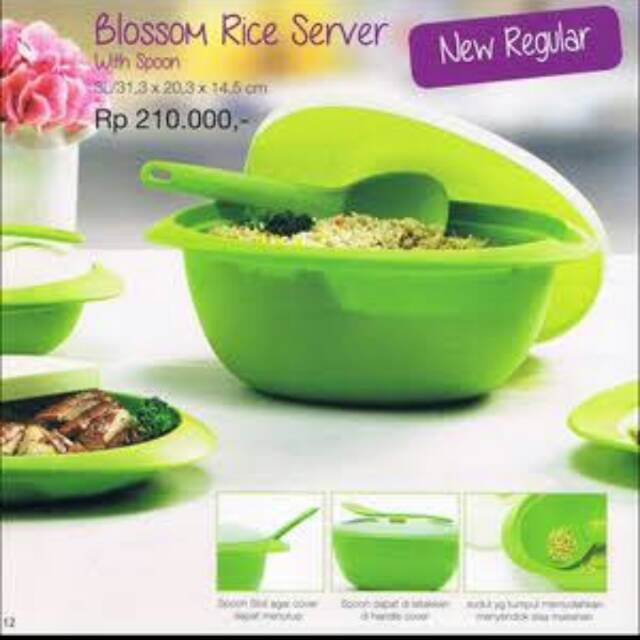 Jual blossom rice server tupperware | Shopee Indonesia