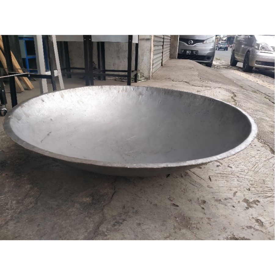 Jual Wajan Besar / Kuali Besar / Katel Plat Besi 80 CM 2 jenis | Shopee ...