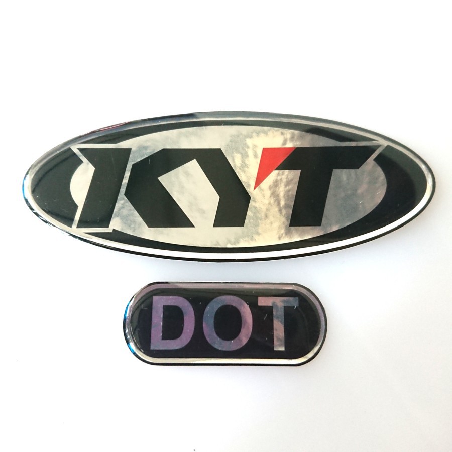 Jual Stiker emblem 3D Helm KYT + DOT Model 2 | Shopee Indonesia