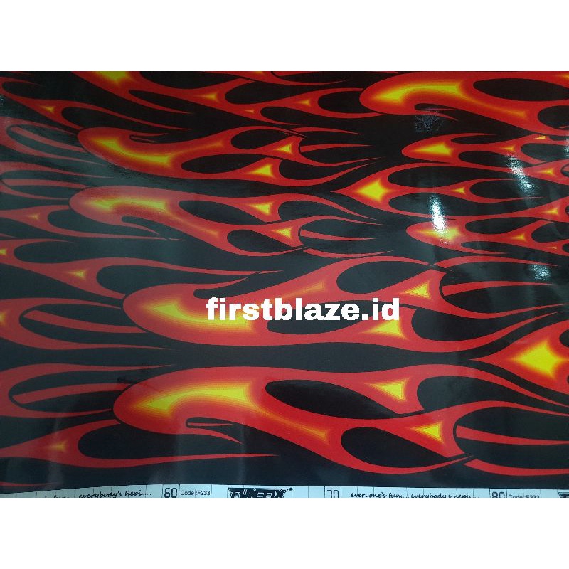 Jual STICKER MOTIF API GLOSSY lb 50cm | Shopee Indonesia