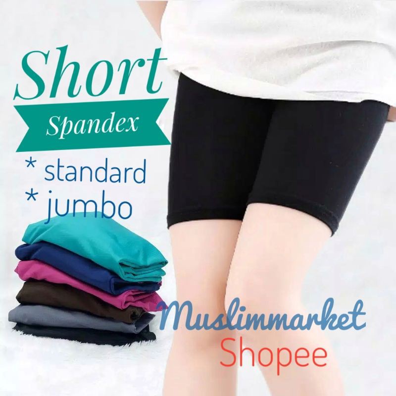 Jual Legging Leging Pendek Short Hitam Warna Warni Ukuran Standart ...