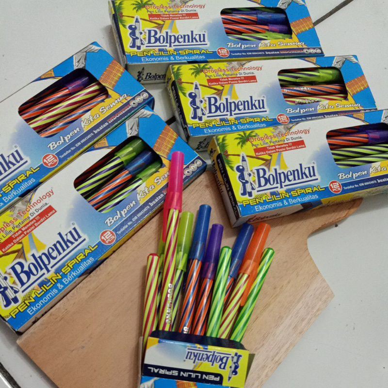 Jual PEN LILIN SPIRAL WARNA WARNI | Shopee Indonesia