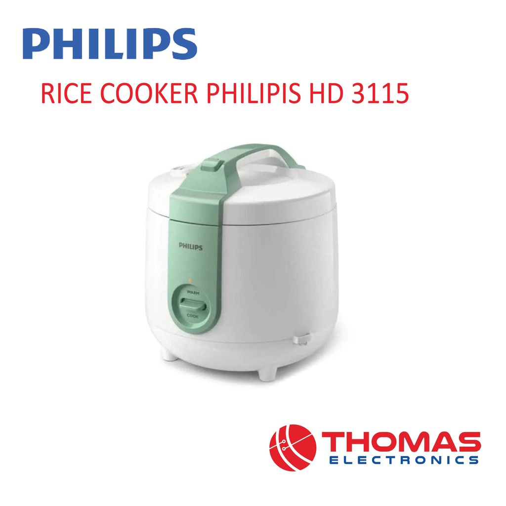Jual RICE COOKER PHILIPIS HD 3115 kapasitas 1.8 liter GARANSI RESMI ...