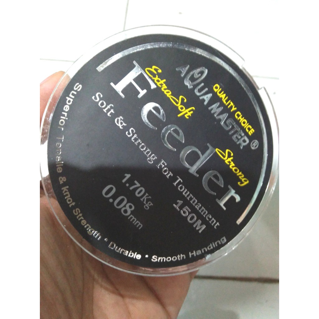 Jual SENAR PANCING AQUA MASTER FEEDER 0.08 SENAR HALUS SENAR KUAT ...