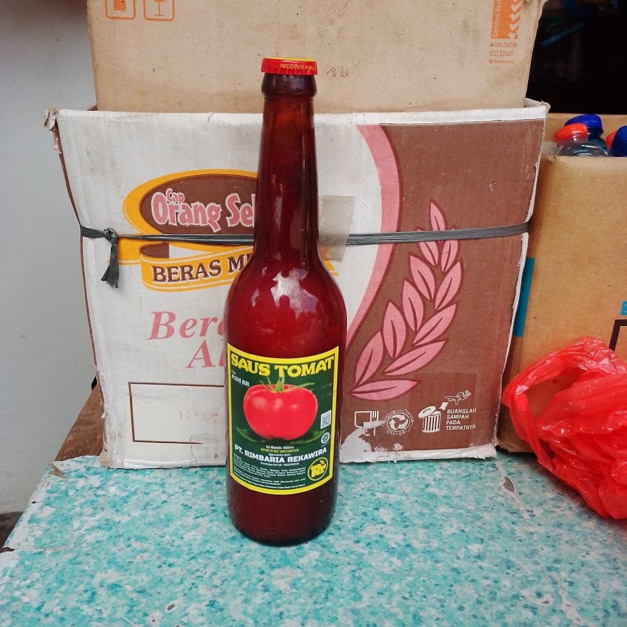 Jual Saus Tomat cap PADI RR (Rimba Ria) botol kaca - 600 ml | Shopee ...