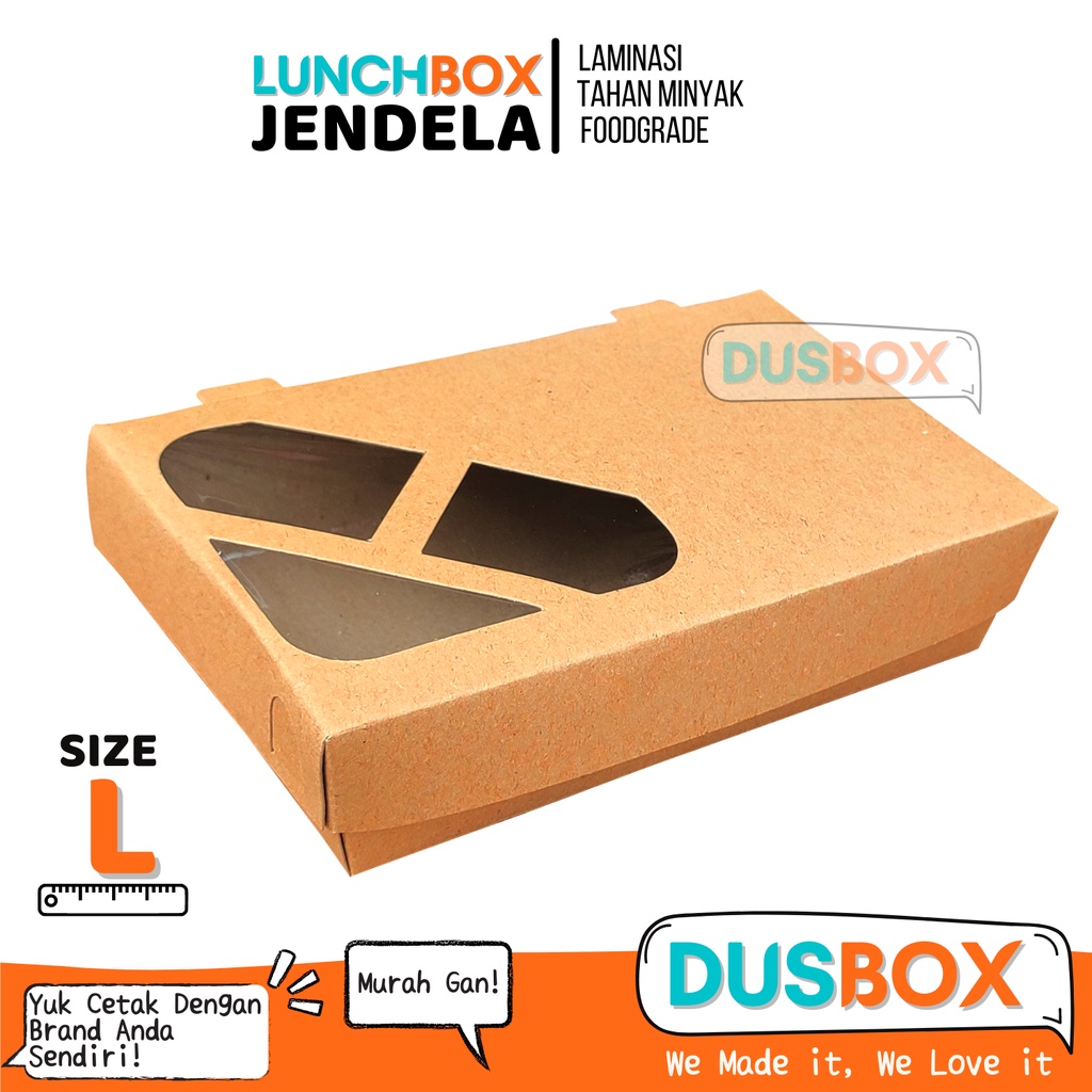 Jual Lunch Box Paper L Jendela / Lunch Box / Lunch Box Jendela / Lunch ...