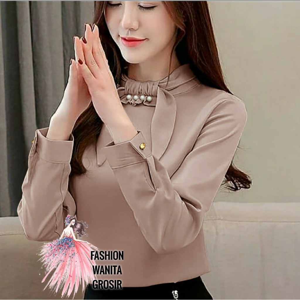 Jual FWG - BLOUSE DAISSY / BLOUSE KOREA STYLE / BLOUSE KATIE / ATASAN WANITA / BAJU WANITA MODEL ...