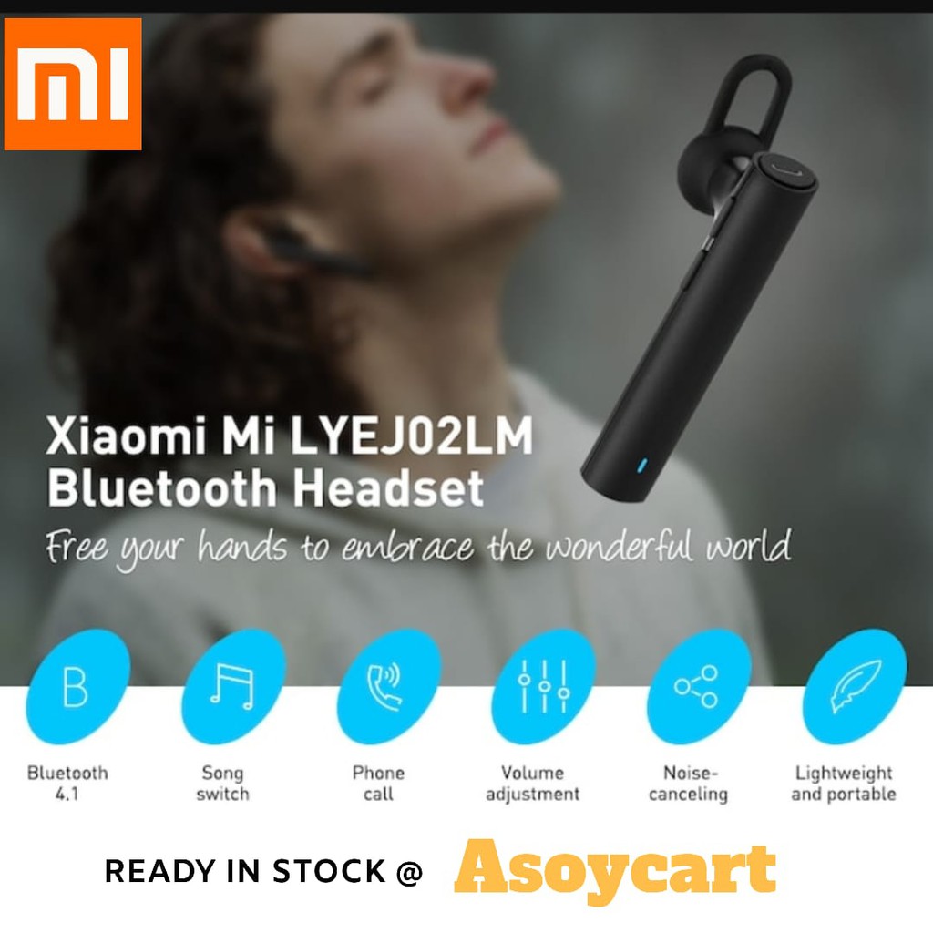 Jual Xiaomi Mi Bluetooth Headset Youth Edition - LYEJ02LM Original ...
